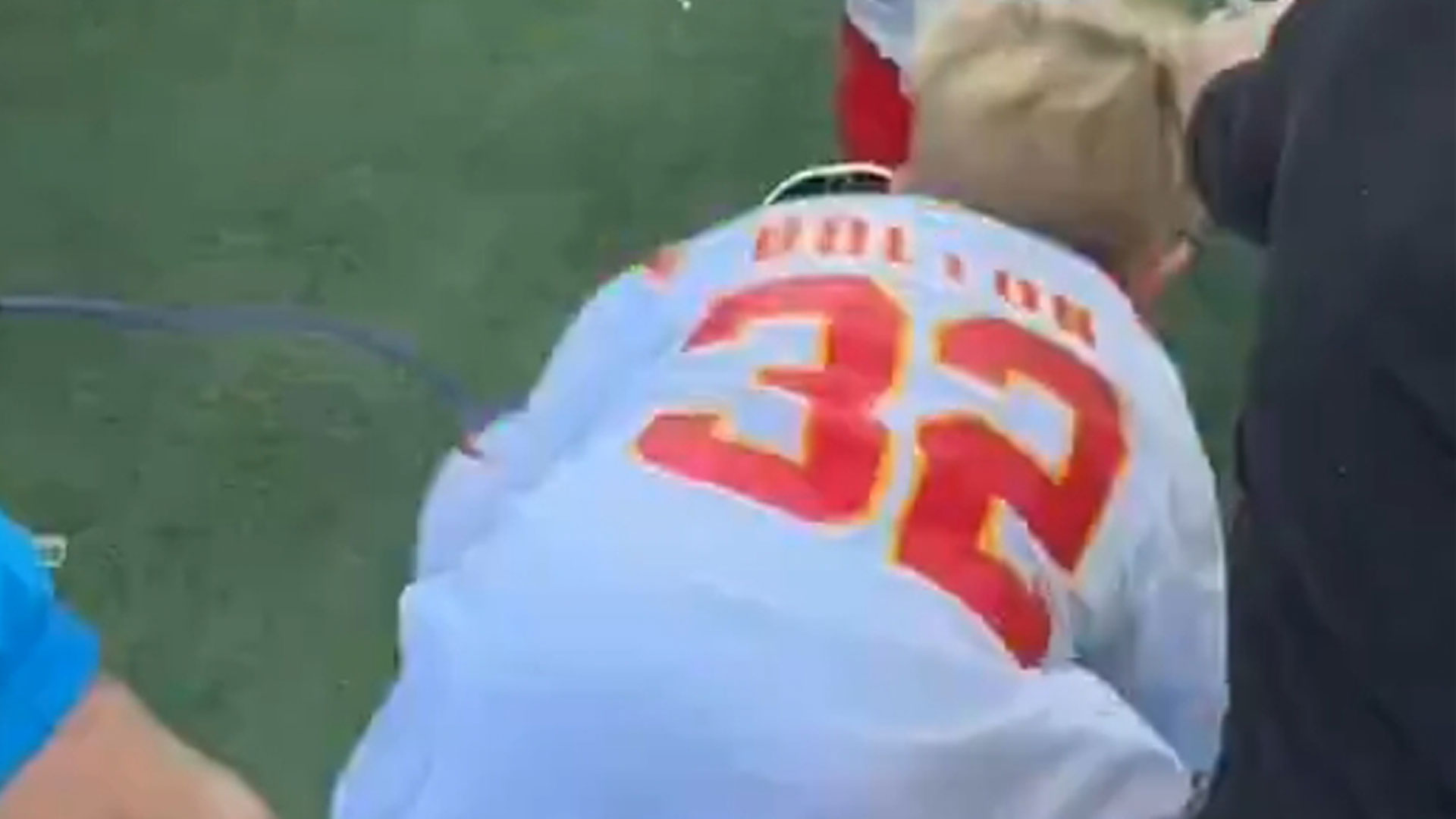 Young Chiefs fan's fall from stands averted by heroic player rescue ...