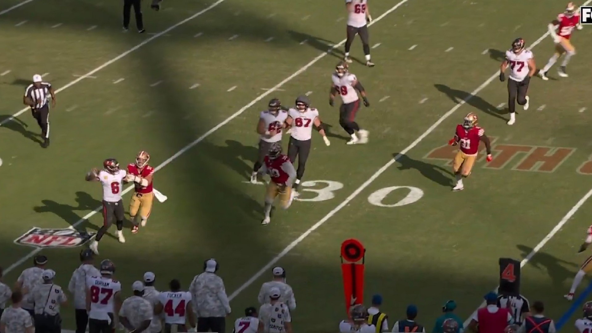 Baker Mayfield's stunning play earns praise from Tom Brady during Fox broadcast ...