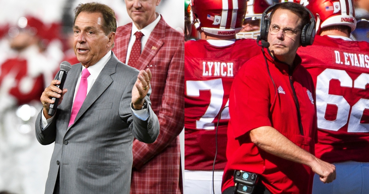Curt Cignetti and Nick Saban Debate Indiana's Schedule and Rivalry Trash Talk ...